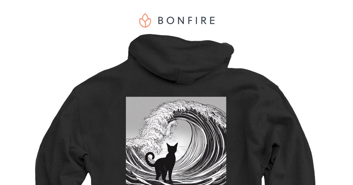 COASTAL PURRS CAT WITH WAVE TOPS “KDR” | Bonfire