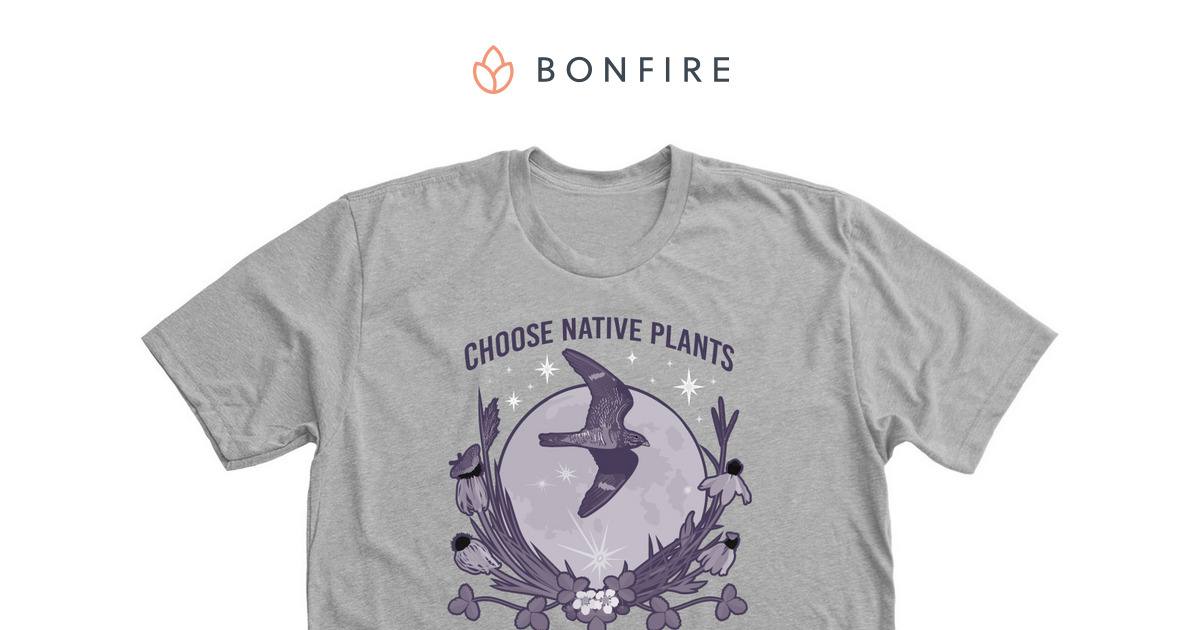Choose Native Plants: Moon & Hawk (light) | Bonfire